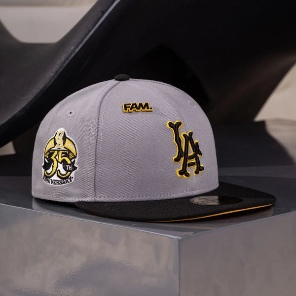 LA ANGELS CAP GREY 35TH PATCH | NEW ERA 59FIFTY FITTED