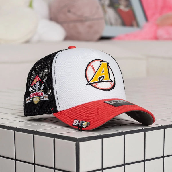 FAM.CAP SNAPBACK "A" CAP 4TH ANNIVERSARY MESH TRUCKER TWO TONE / GREY UV