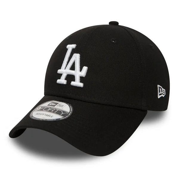 NEW ERA 9FORTY LEAGUE ESSENTIAL LOS ANGELES DODGERS BLACK CAP